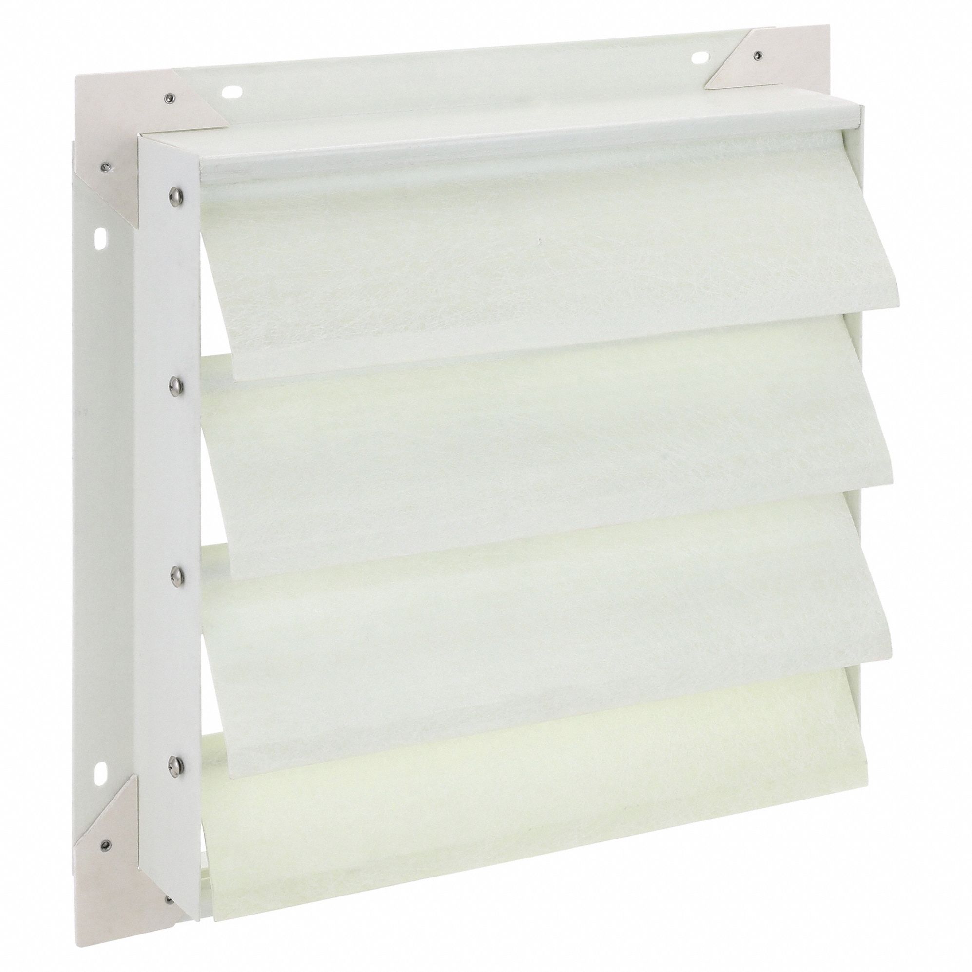 For 18 in Fan, Single Panel, 21"H-W 6.5"L Fiberglass Backdraft Damper ...
