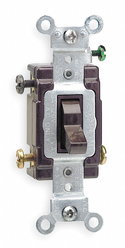 Wall Switch, 3-Way, Maintained, Toggle - Grainger
