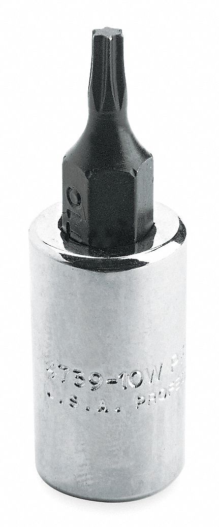 PROTO, 1/4 in Drive Size, T20 Tip Size, Socket Bit - 5C611|J4739-20W ...