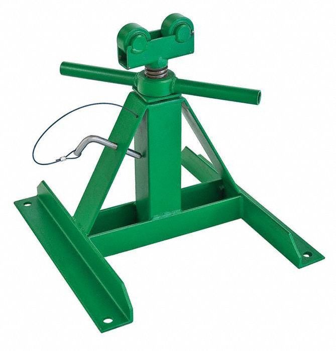 GREENLEE, 0 Spindles, 15 in x 15 in x 27 in, Telescoping Reel Stand ...