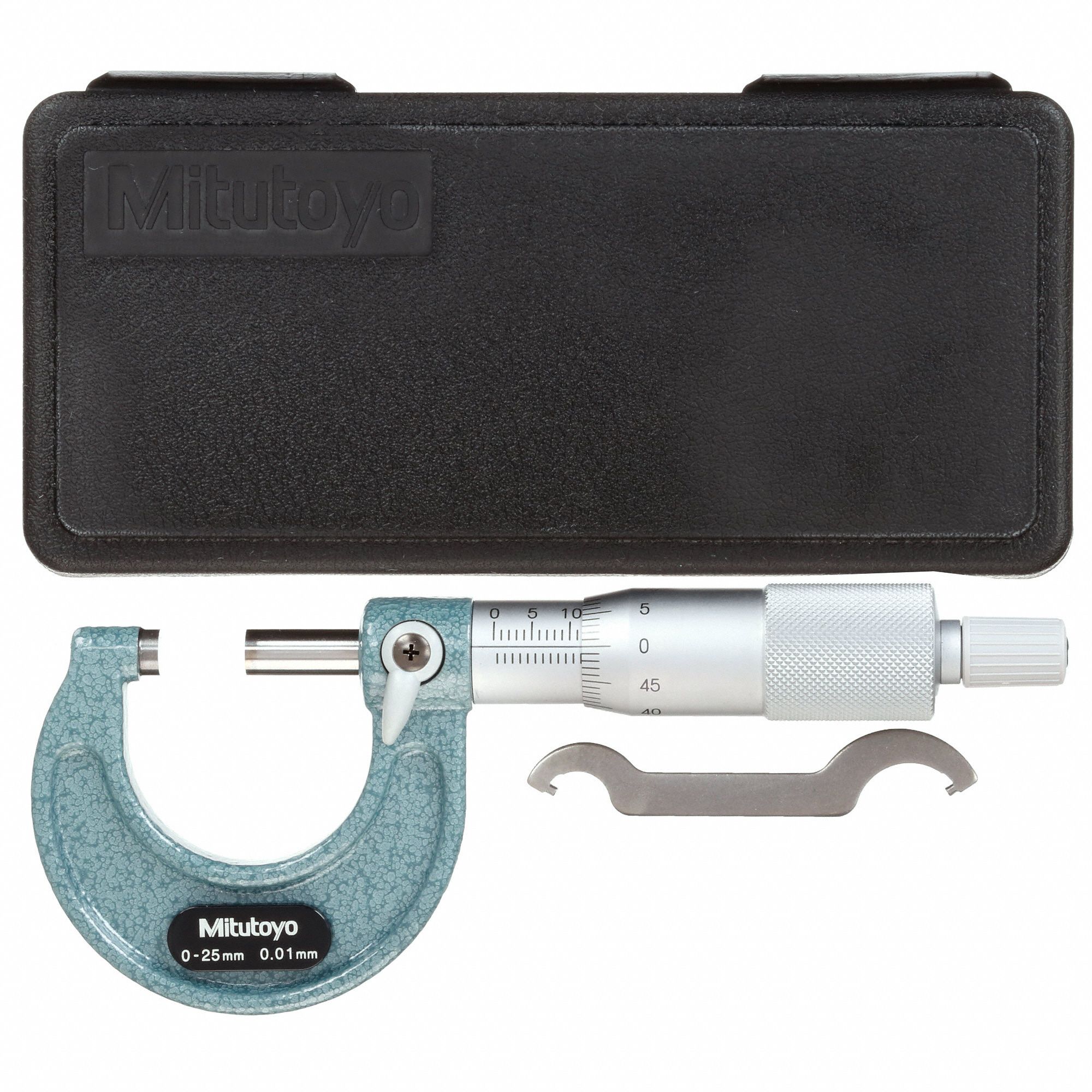 MITUTOYO Mechanical Outside Micrometer, Range 0 mm to 25 mm, Mechanical ...