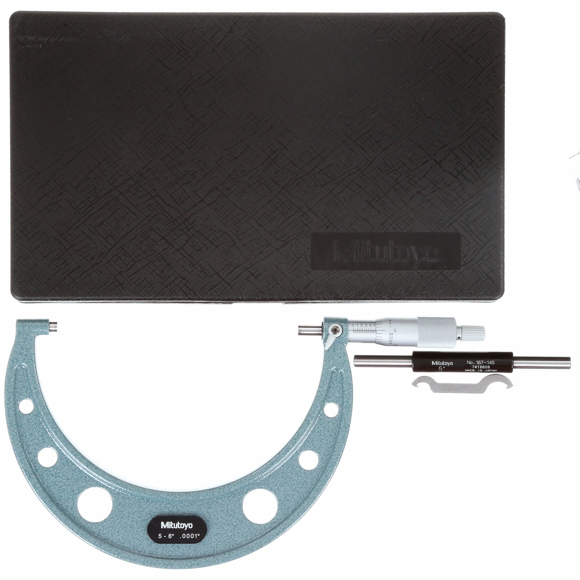 MITUTOYO Mechanical Outside Micrometer: Inch, 5 in to 6 in Range, +/-0. ...