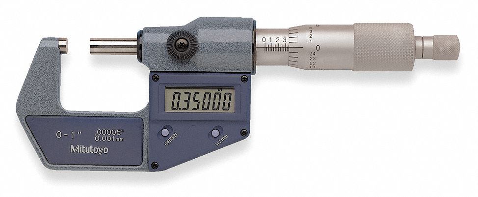 Digimatic Micrometer, SPC Output No - Grainger