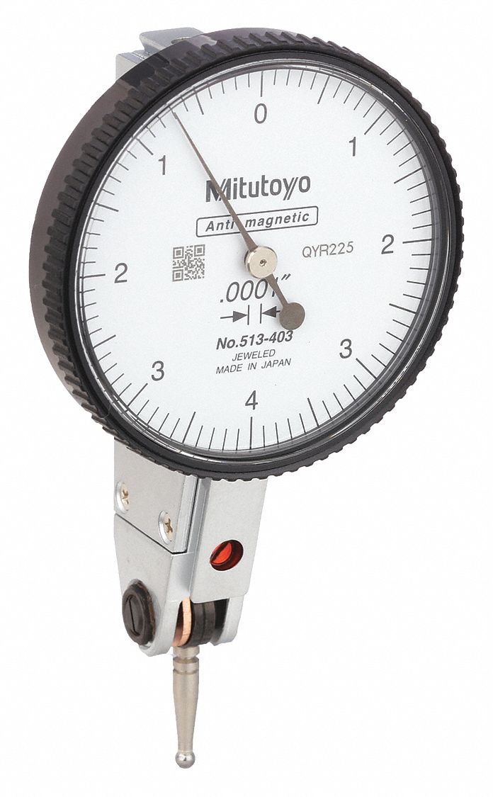 MITUTOYO, 0 in to 0.008 in, Horizontal, Horizontal Dial Test Indicator ...
