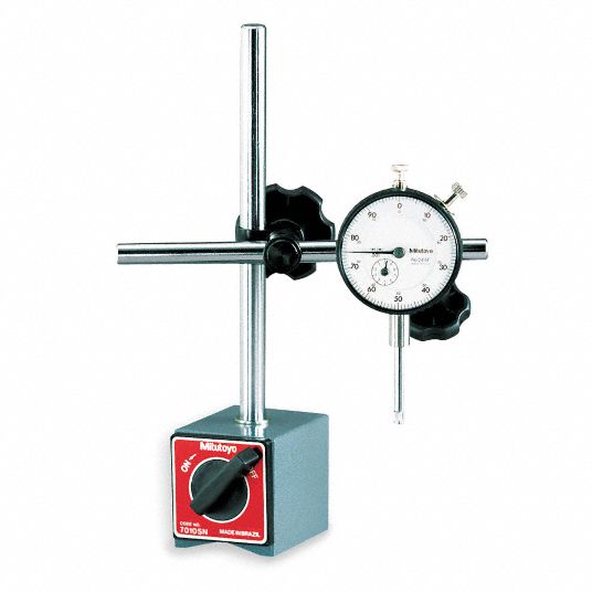 Mitutoyo Dial Indicator And Mag Base Set 0 05 In Range Continuous