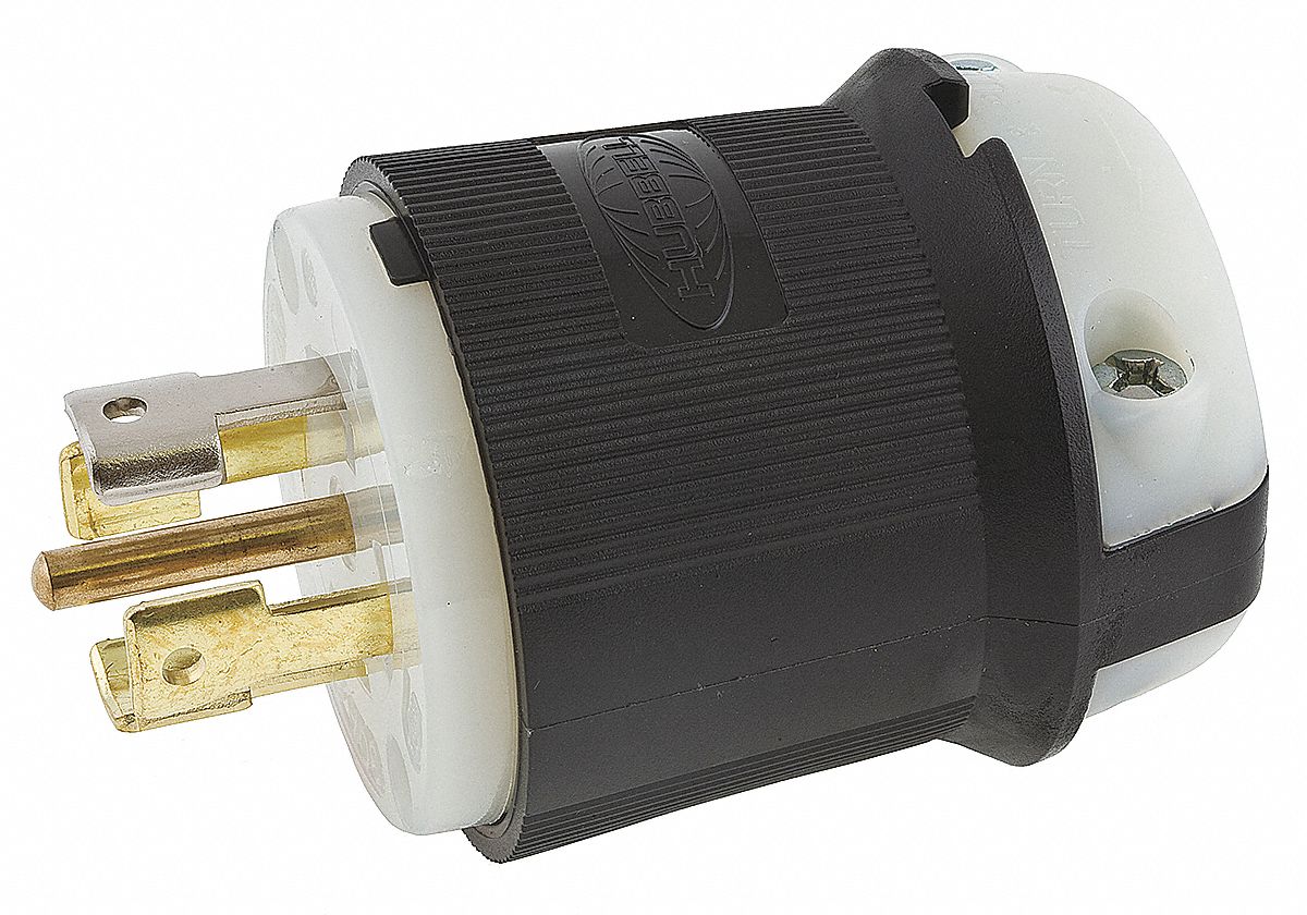 HUBBELL WIRING DEVICE-KELLEMS Enchufe - Clavijas de Media Vuelta ...