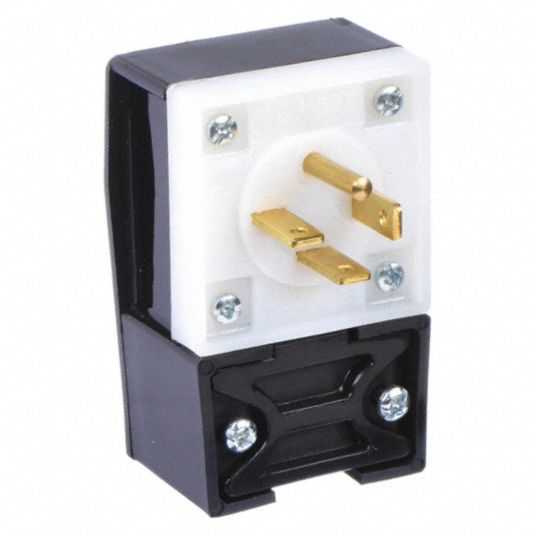 15-20P, 30 A, Angle Straight Blade Plug - 5C794|HBL8421C - Grainger