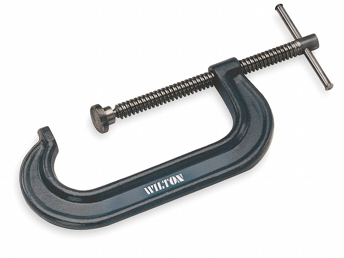 Regular Duty Forged Steel C-Clamp, 4 in Max. Opening, 2 5/16 in Throat ...