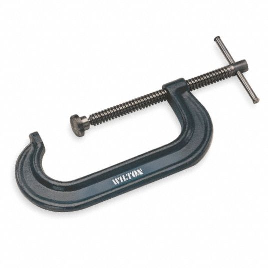 Regular Duty Forged Steel C-Clamp, 4 in Max. Opening, 2 5/16 in Throat ...