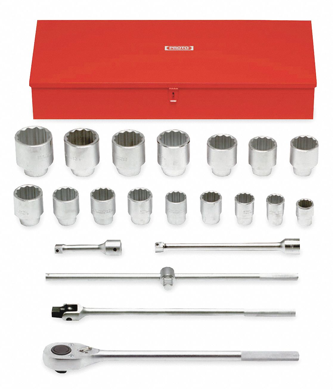 Proto 1 In Drive Size 22 Pieces Socket Wrench Set 5c912 J57102