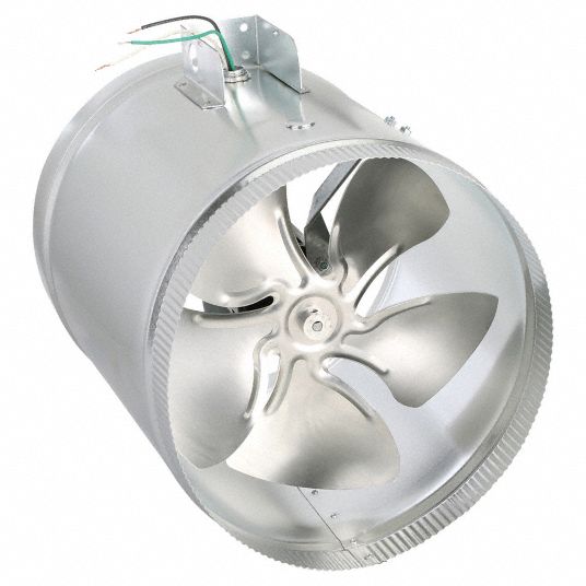 875 cfm Max., 12 in Duct, In-Line Duct Fan - 5C966|EF-12 - Grainger