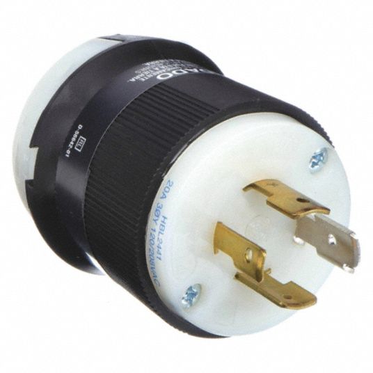 L18-20P, 120/208V AC, Locking Plug - 5C971|HBL2441 - Grainger