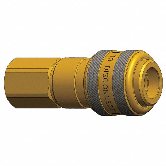 DIXON VALVE & COUPLING Quick Connect Hose Coupling, Industrial, Brass ...