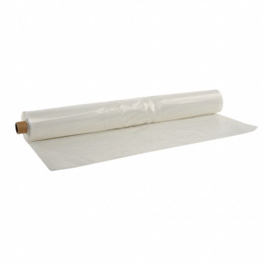 POLAR PLASTICS Sheeting Roll, 20 ft Length, 100 ft Width, Plastic, 4 ...