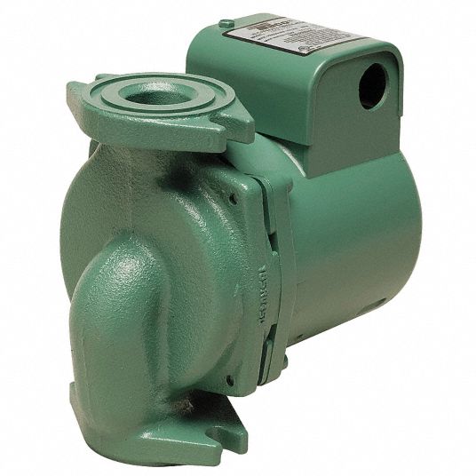 TACO Hydronic Circulating Pump: Std, Taco, Flanged, 1/6 HP, 29 ft Max. Head, 6 3/8 in Face to ...