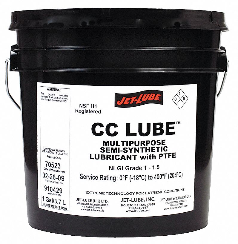 JET-LUBE Multipurpose Lubricant, 0°F to 400 Degrees F, PTFE, 1 gal ...