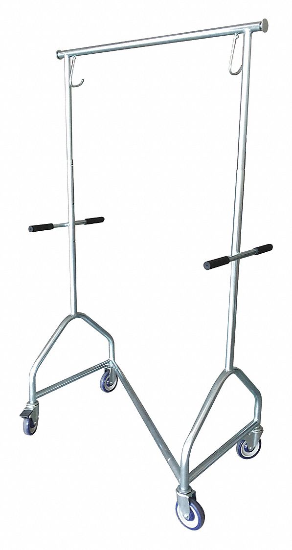 2 Hooks, 1 Rod Rods, Garment Rack - 5CHV7|5CHV7 - Grainger