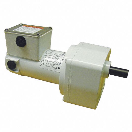 DAYTON DC Gearmotor: 90V DC, 500 RPM Nameplate RPM, 25 in-lb Max ...