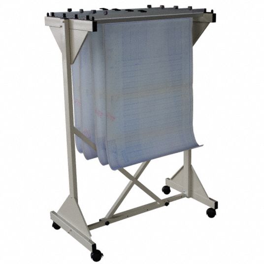 Mobile Drop/Lift Rack, 51 in Height, 25 3/4 to 43 3/4 in Width, 20 1/2 ...