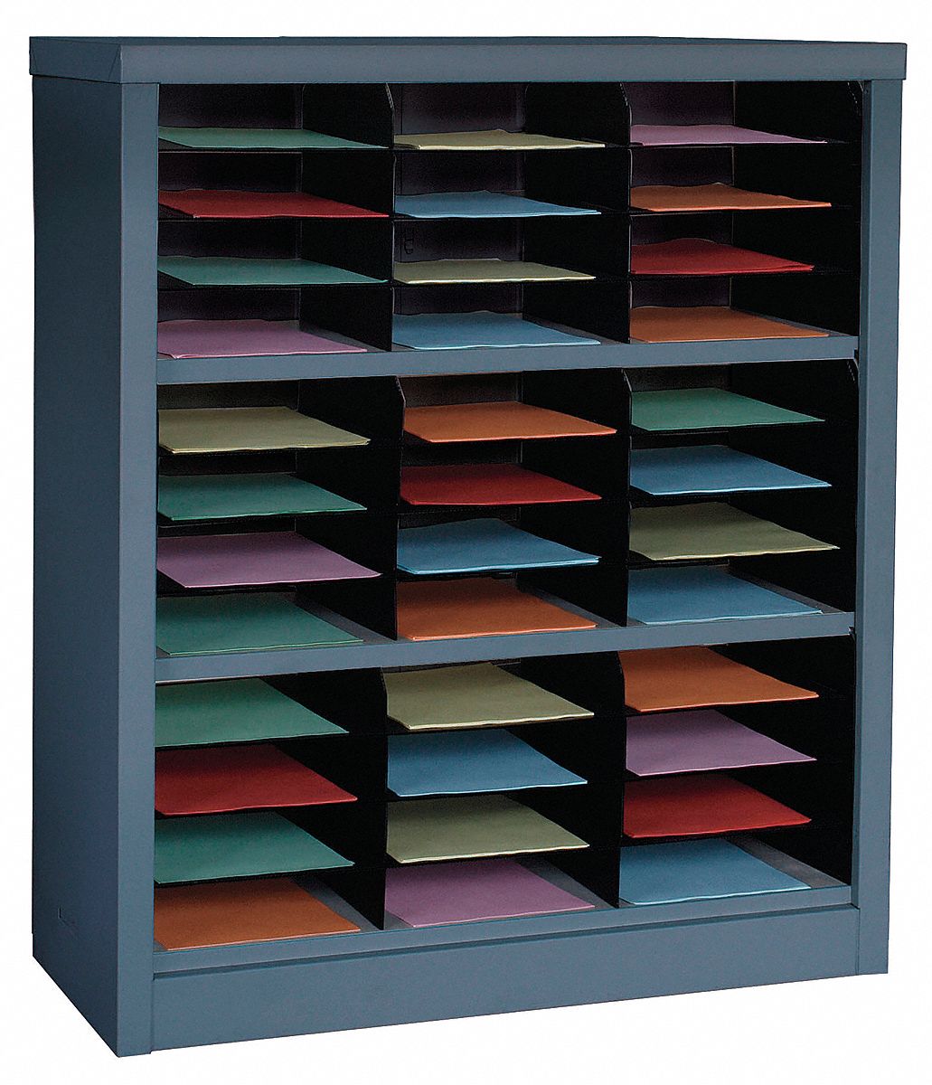 Gray, 36 Compartments, Literature and Mail Organizer - 5CRY3|5CRY3 ...