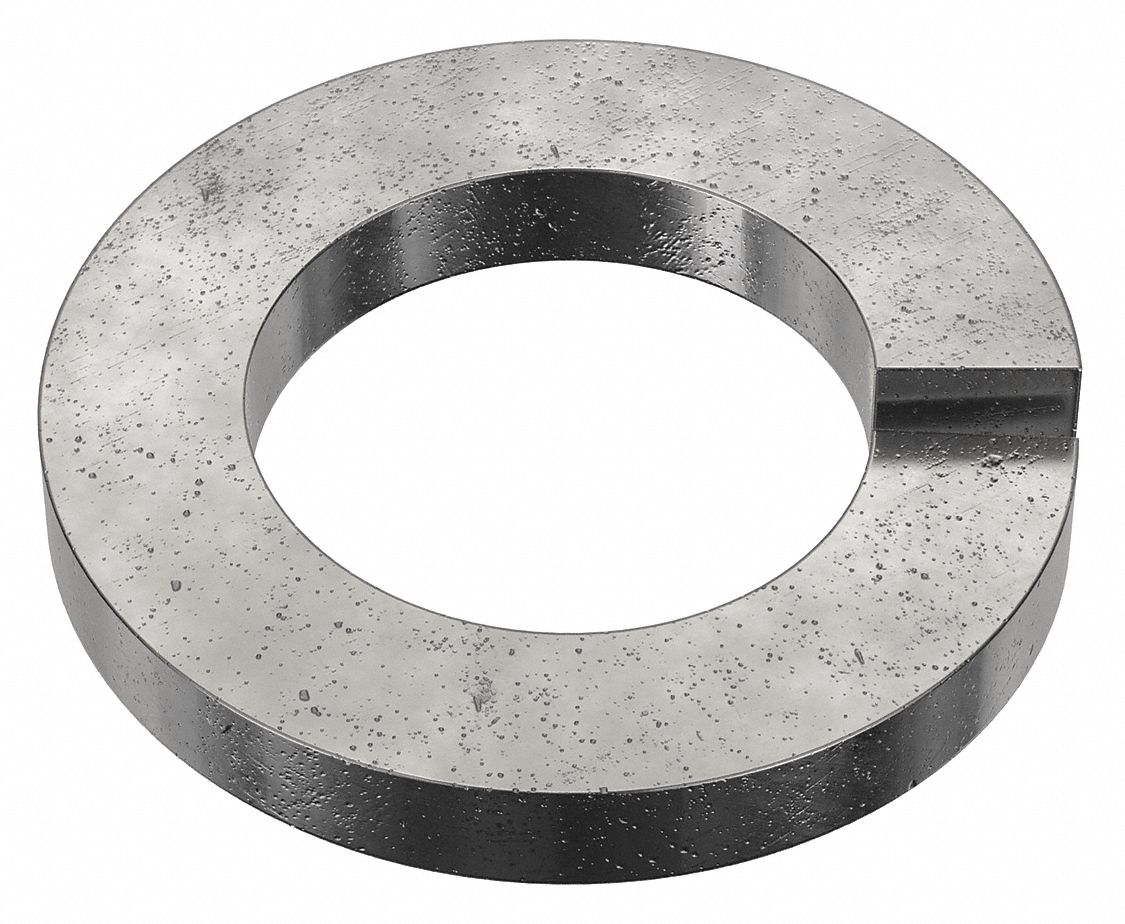 Steel, #10 Screw Sz, Split Lock Washer - 5CUG5|LWLIS-10USA-75000BX - Grainger