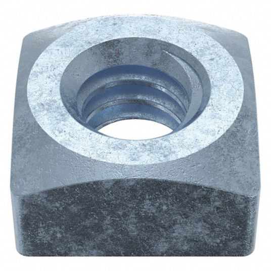 1/4"-20 Thread Size, Steel, Square Nut - 5CVF8|SQNI2025G-6000BX - Grainger