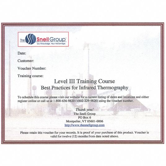 THE SNELL GROUP Level II Thermography Training: Best Practices for ...