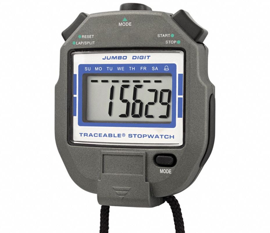 TRACEABLE Cronómetro con Intervalo de Tiempo Máx. Cuenta Hasta 23 hr ...