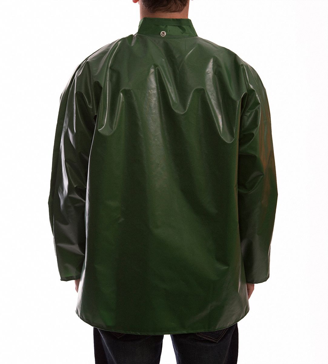 TINGLEY Rain Jacket with Hood Snaps: Rain Jacket, XL, Green, Snaps with ...