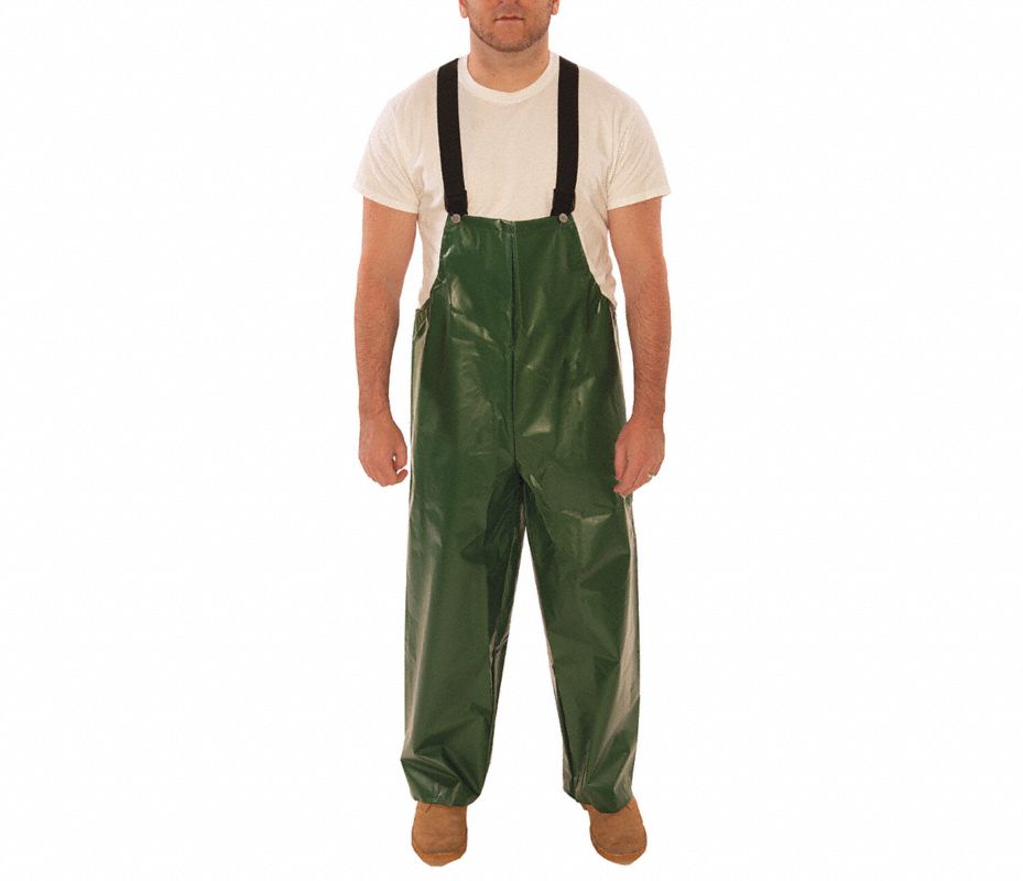 TINGLEY Overol para Lluvia con Peto,Verde,G - Overoles Impermeables con ...