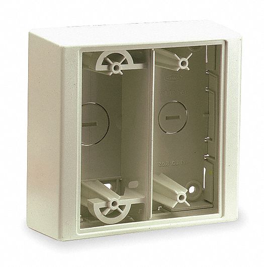 2-gang Deep Box, Material of Construction Nonmetallic - Grainger