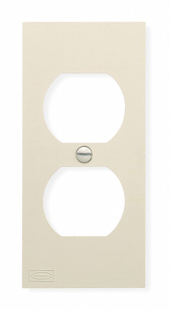 HUBBELL WIRING DEVICE-POLYTRAK Placa Frontal,Receptáculo Doble - 1EKM0 ...