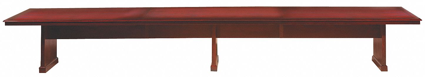 Conference Table,Rect,18ft,Sierra Cherry - Grainger