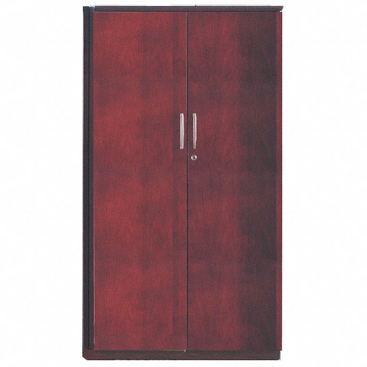 Storage Cabinet,High Wall,Mahogany - Grainger