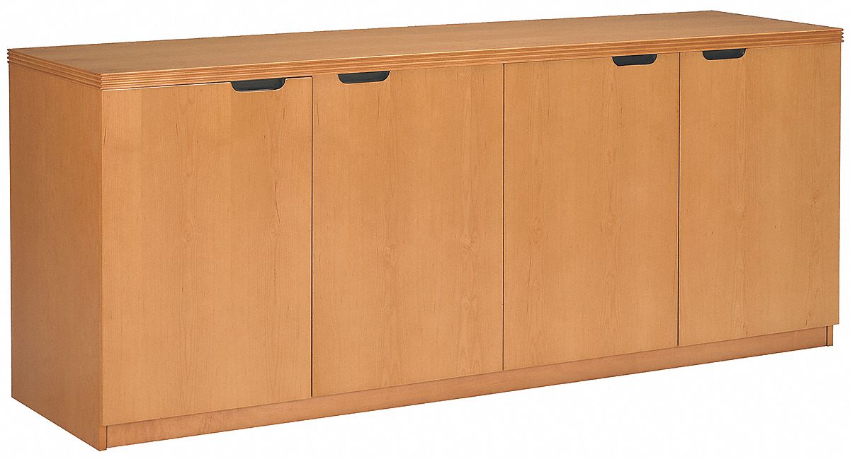 Storage Cabinet,Credenza,Maple - Grainger