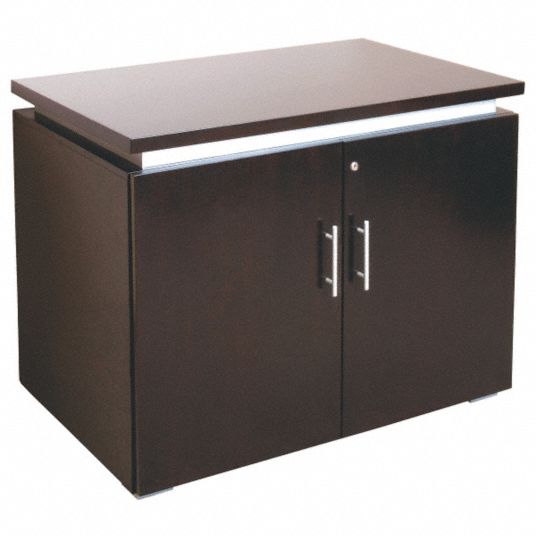 Storage Cabinet,Credenza,Espresso - Grainger