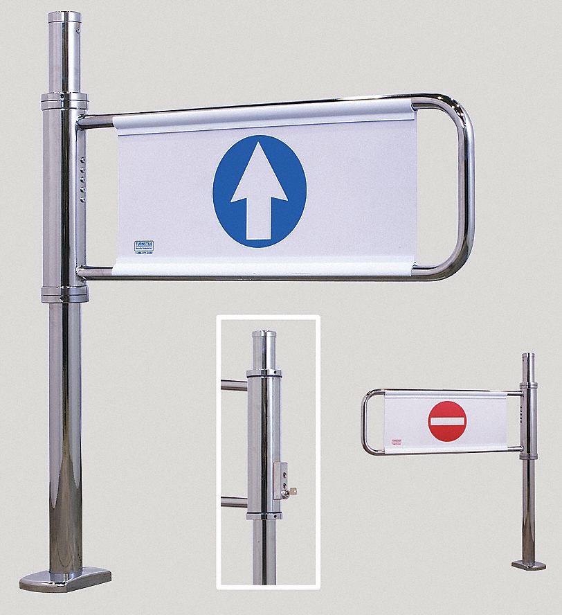 TURNSTILE Mechanical Gate, Lockable, Left, Exit - 5DJN6|2050 Series ... TURNSTILE Mechanical Gate, Lockable, Left, Exit - 5DJN6|2050 Series ...