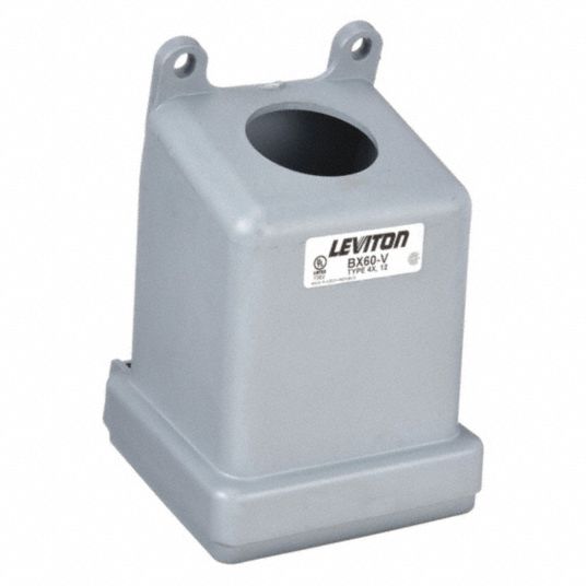 Angle Back Box, Dead End, 60 Amps, 7 3/4 in Length, 4 5/8 in Width ...