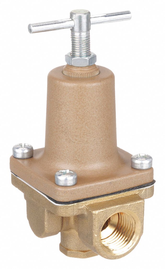 WATTS Pressure Regulator, Lead Free Brass, 3 to 50 psi - 5DMD2|1/2 LF ...