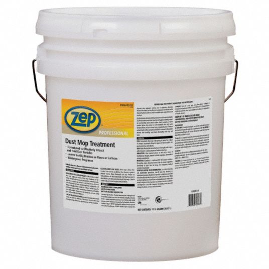 ZEP PROFESSIONAL, Bucket, 5 gal Container Size, Dust Mop Treatment ...