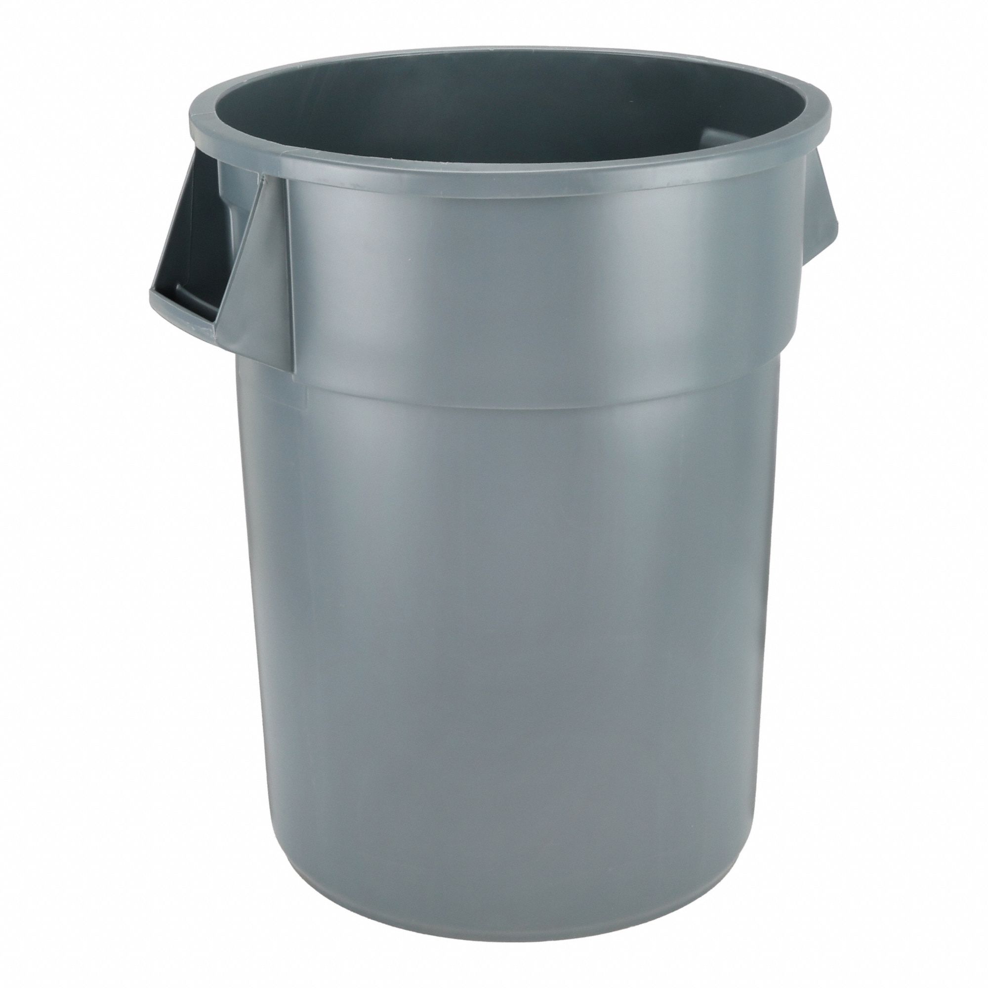 GRAINGER, Round, Molded Handles/Reinforced Base, Trash Can - 5DMU6 ...
