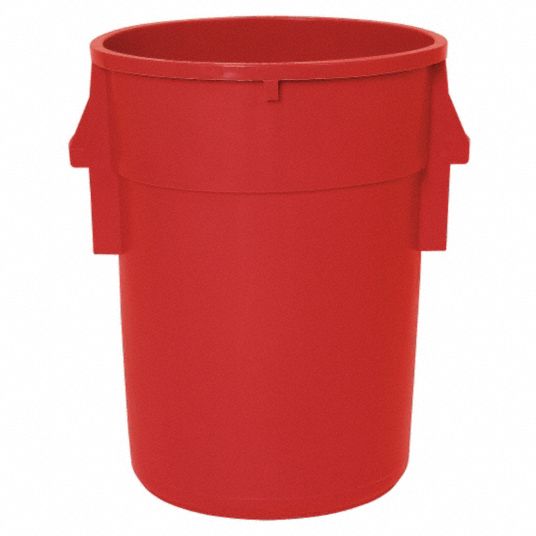 44 gal, Round, Red - Grainger