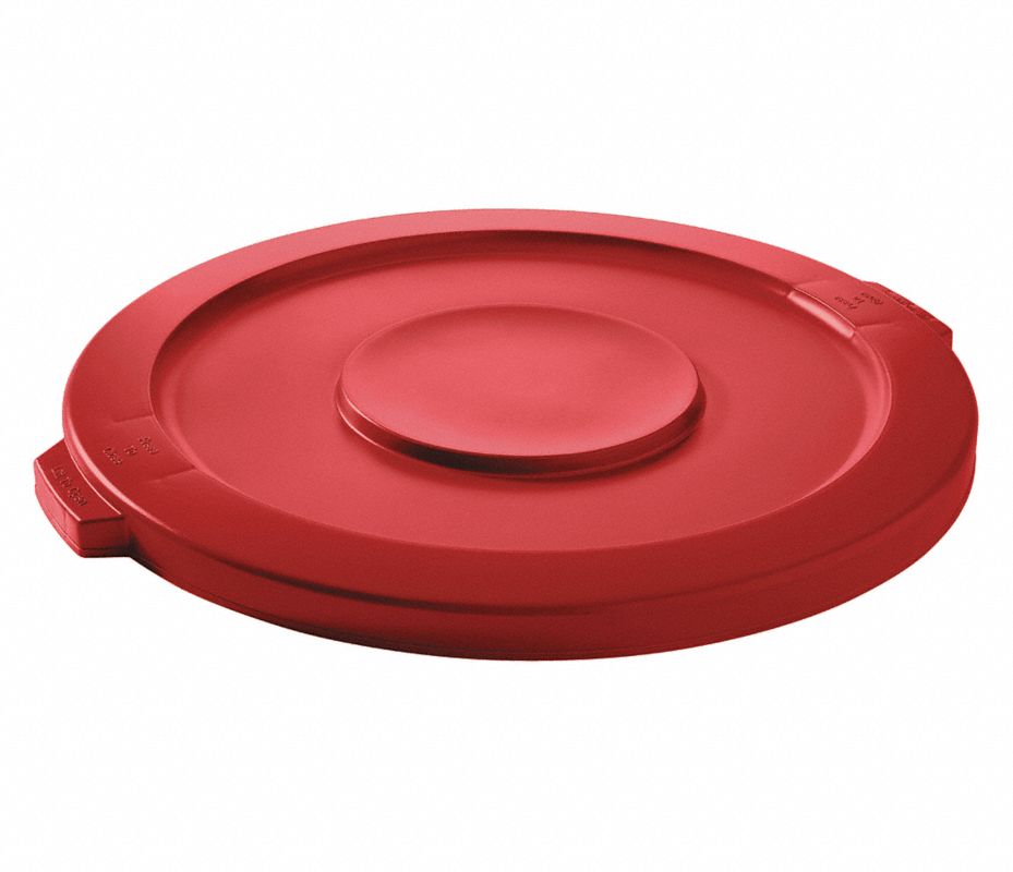 GRAINGER Tapa para Bote de Basura, Plana, 44 gal., Redonda, A Presión ...