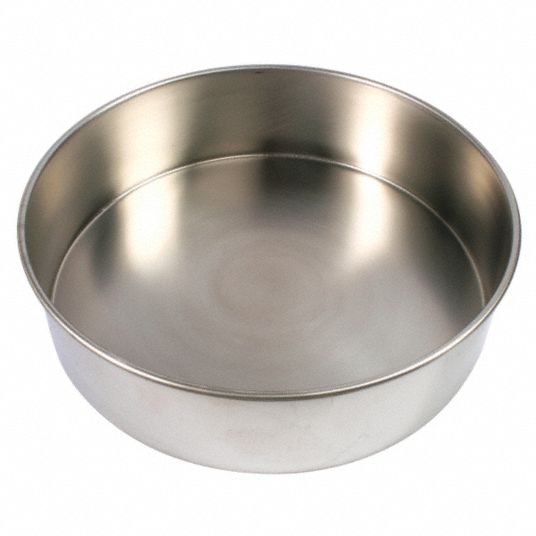 HUMBOLDT Sieve Bottom Pan, Stainless Steel, 12 in Dia., 3 in Overall ...
