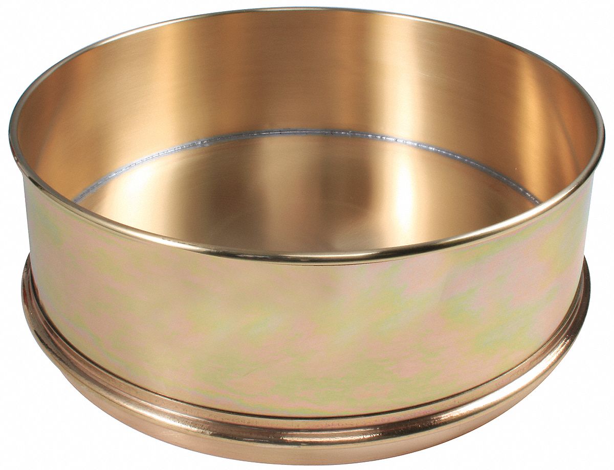 4 in Overall Dp, 12 in Overall Dia, Sieve Pan - 5DPF0|5DPF0 - Grainger