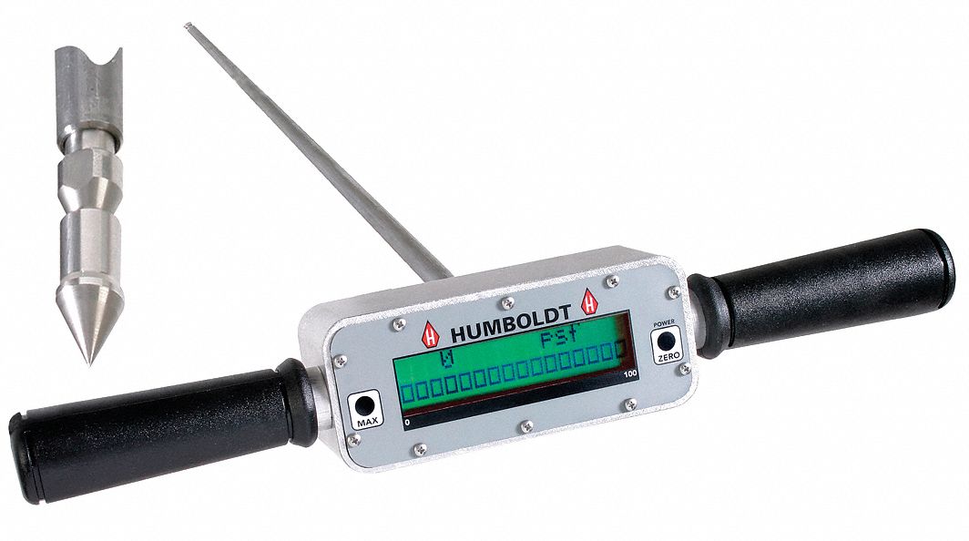 HUMBOLDT, Digital, 30 in Plunger Lg, Static Cone Penetrometer - 5DPN9 ...