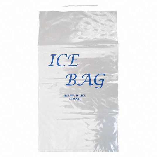 Clear, FDA, Printed Ice Bags - 5DTW2|5DTW2 - Grainger