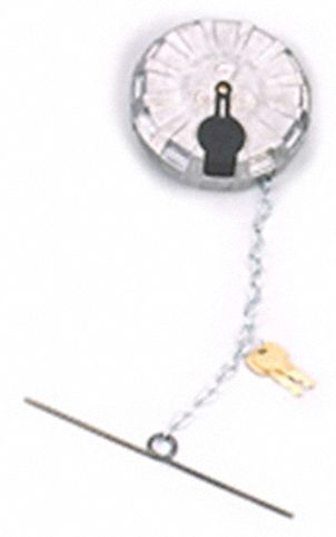 VELVAC Fuel Cap: Lockable, Threaded with Chain and Cross Bar, 3 3/8 in ...