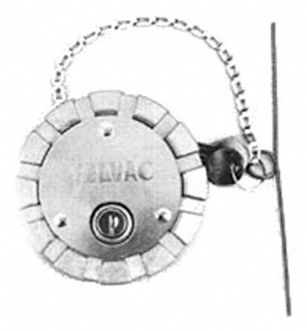 Lockable, Threaded with Chain and Cross Bar, Fuel Cap - 5DYX4|600185-1 ...