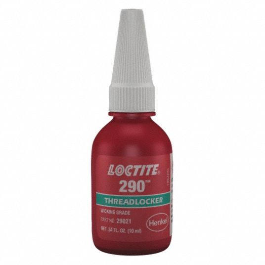 LOCTITE, 290, Green, Wicking Medium-Strength Threadlocker - 5E216 ...